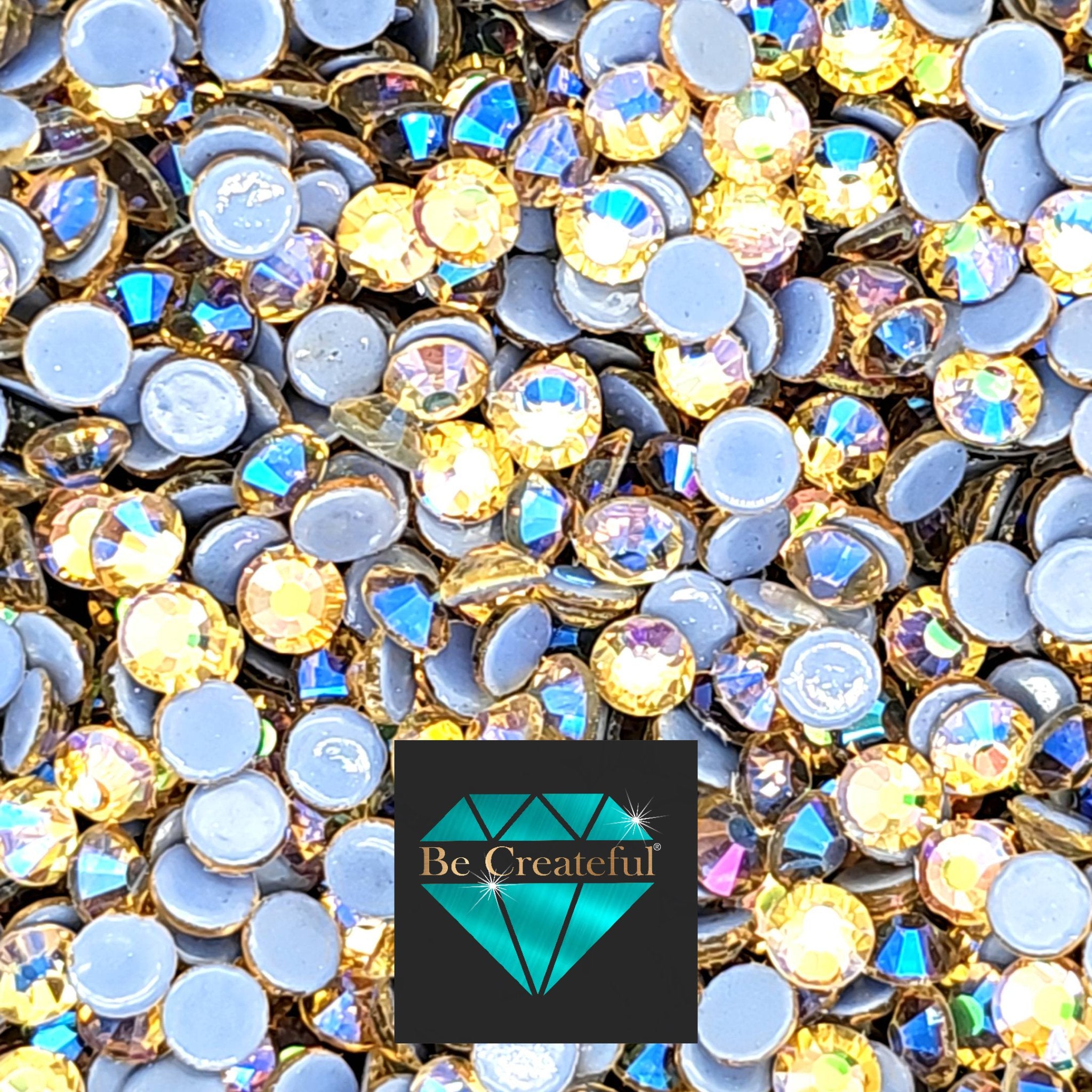 Bulk LUXE® Champagne AB Hotfix Rhinestones - 5 ⭐rated Rhinestone – Be ...