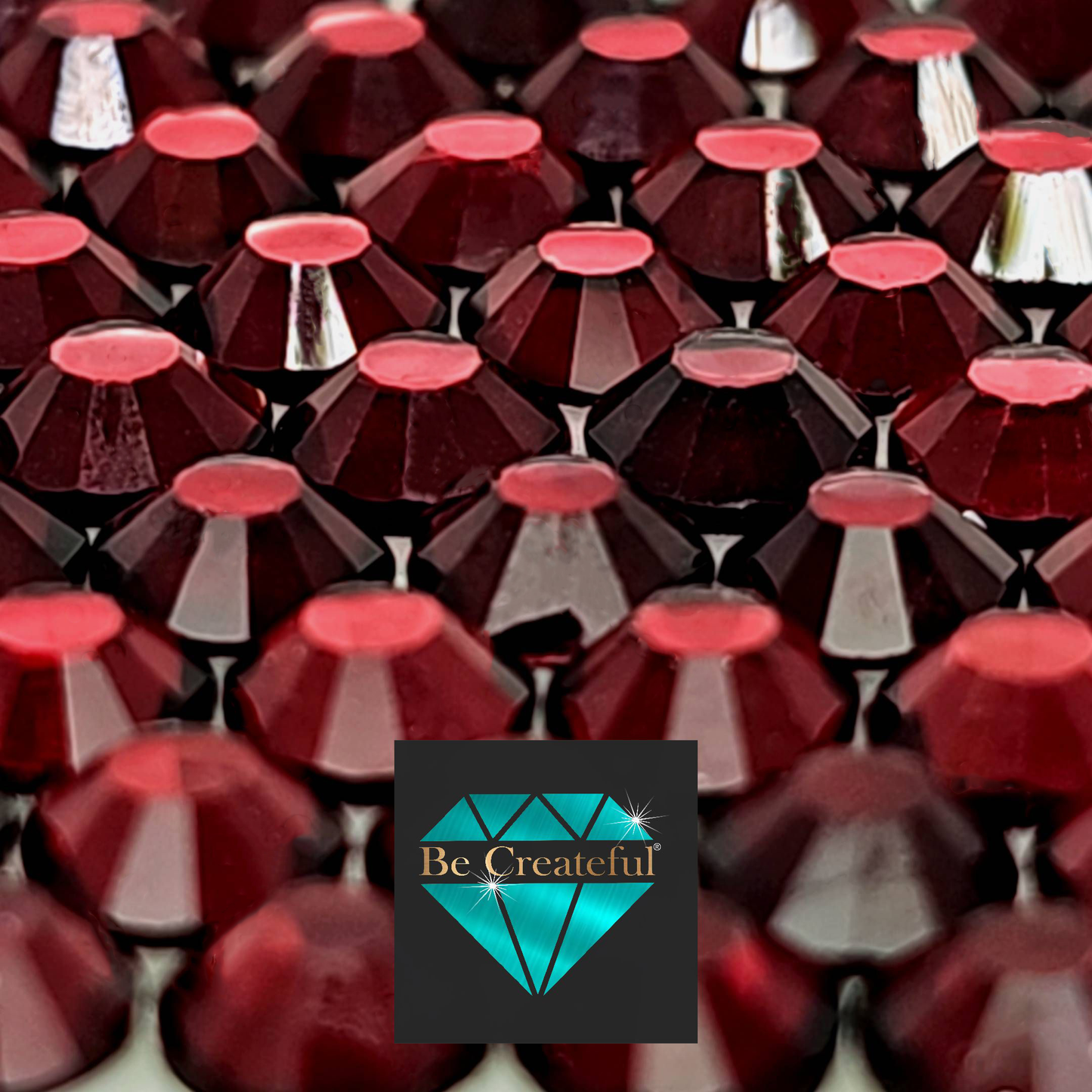 LUXE® Burgundy Hotfix Glass Rhinestones - Fast Shipping! – Be Createful
