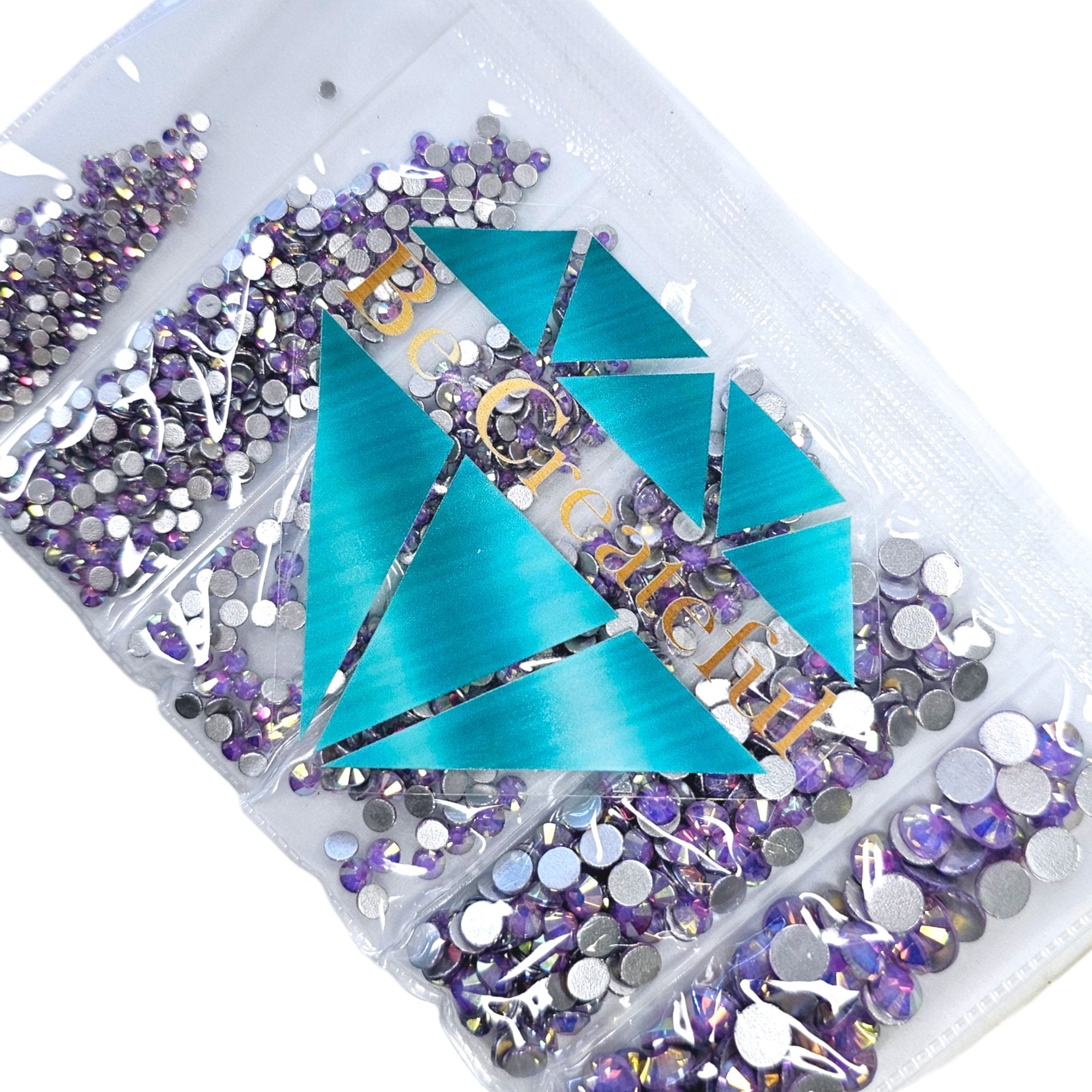Multi-Size Caribbean Lavender Flatback Rhinestones - Amazing sparkle ...