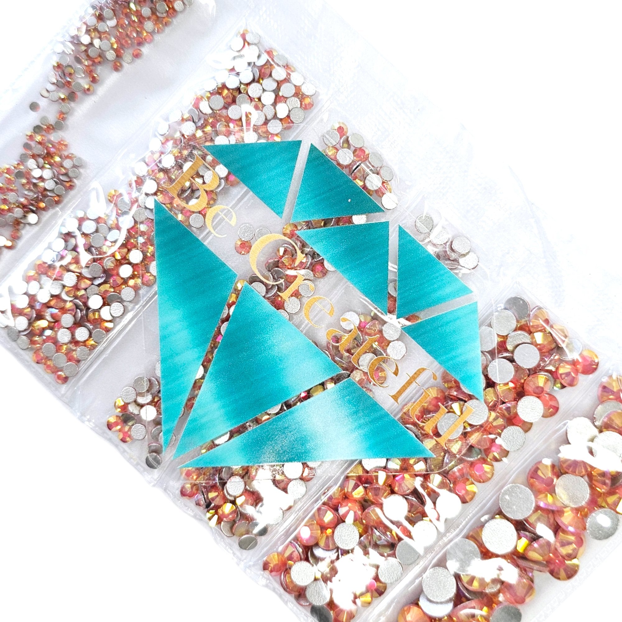 Multi-Size Caribbean Coral Flatback Rhinestones - Amazing sparkle! – Be ...