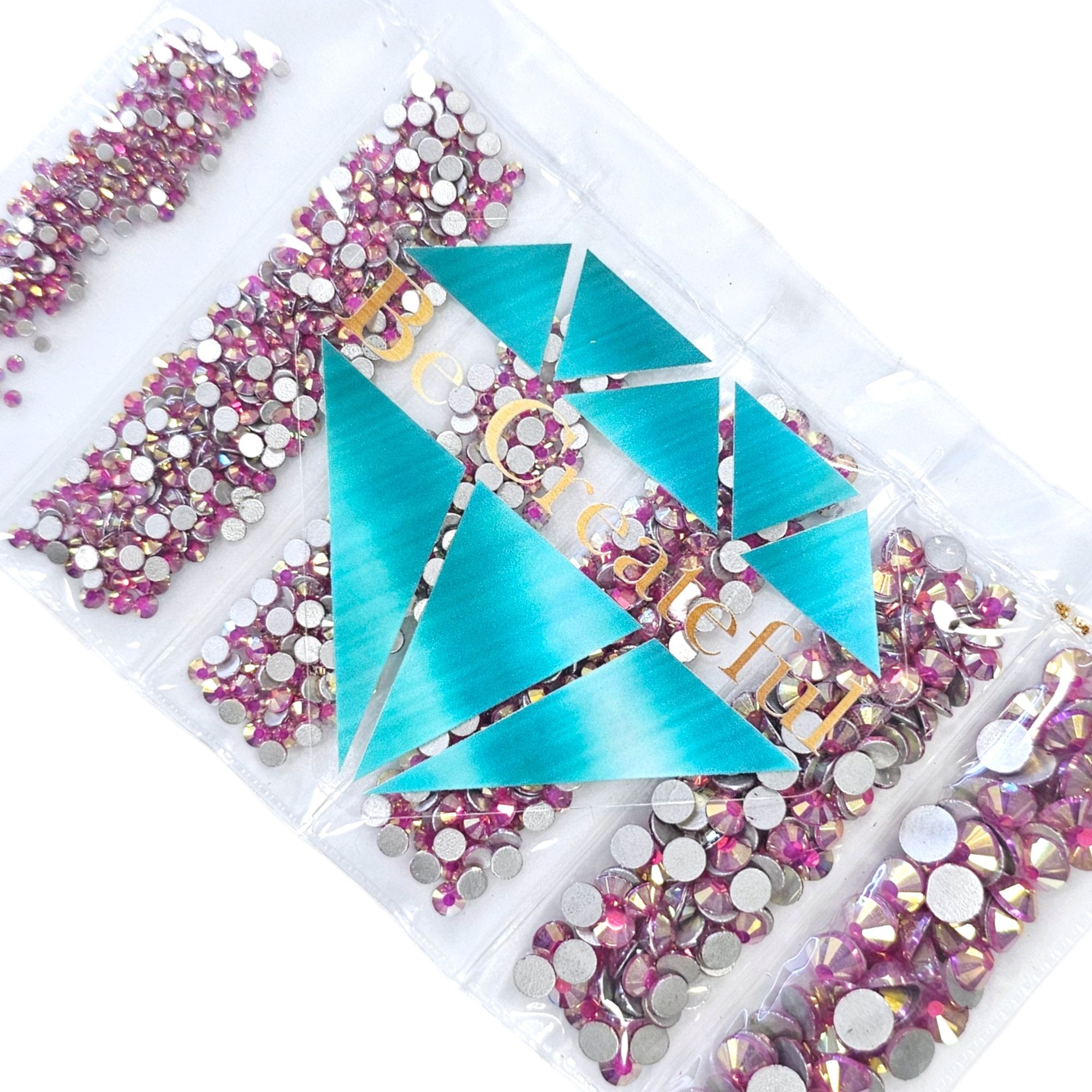 Multi-Size Caribbean Rose Flatback Rhinestones - Amazing sparkle! – Be ...