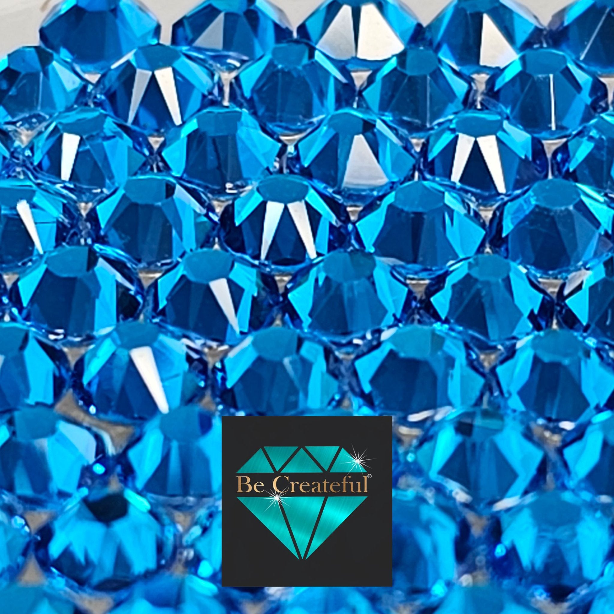 BULK LUXE® Capri Blue Flatback Rhinestone - 2088 Facet Rhinestone! – Be ...