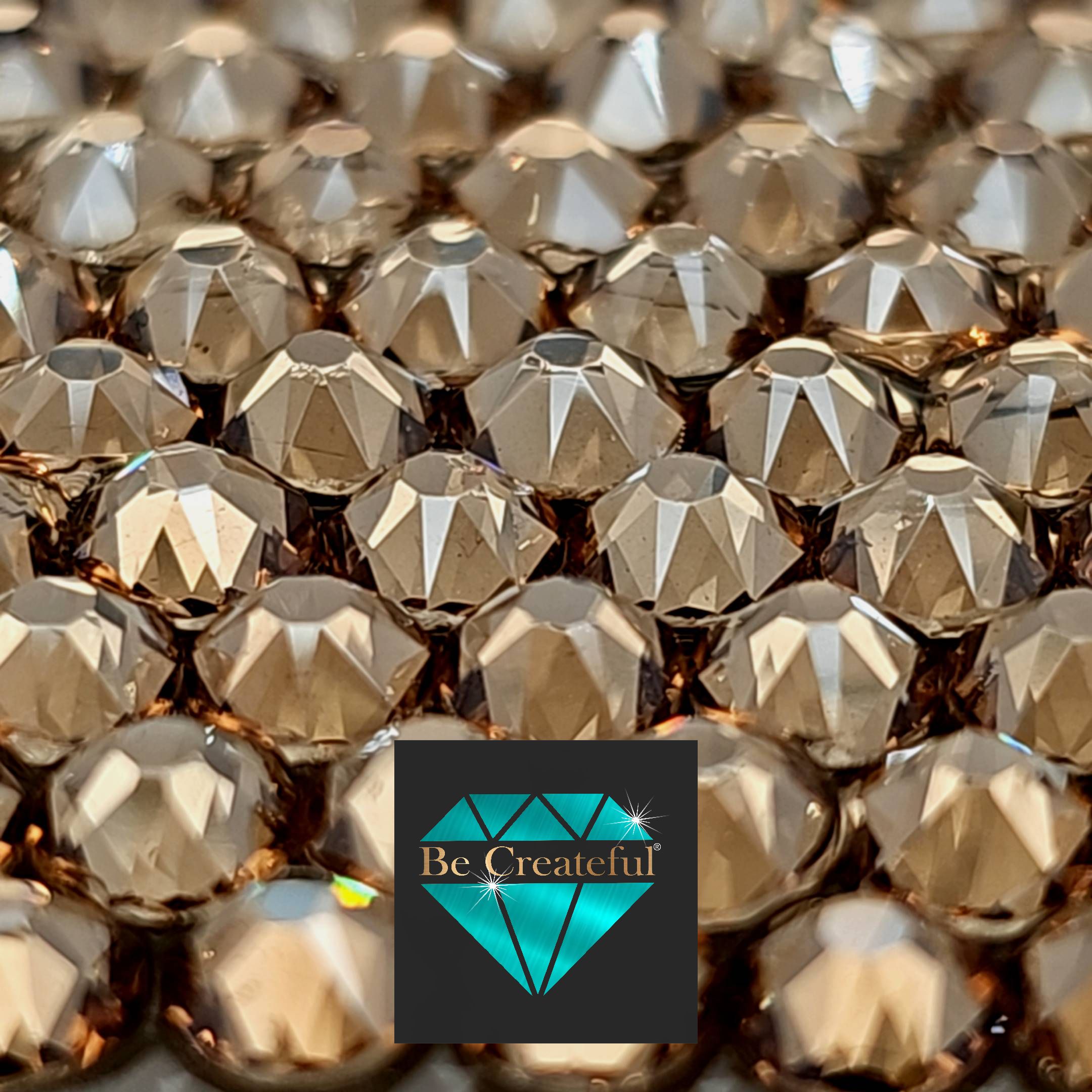 BULK LUXE® Champagne Flatback Rhinestone - Wholesale Rhinestones – Be ...