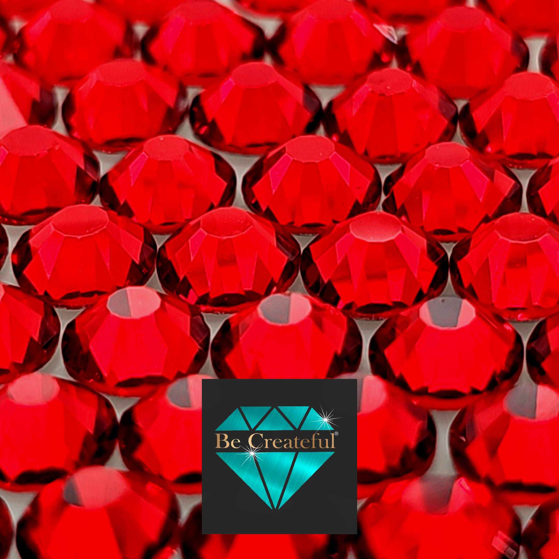 LUXE® Light Siam Hotfix Glass Rhinestones - 5 ⭐ Rated!!! – Be Createful