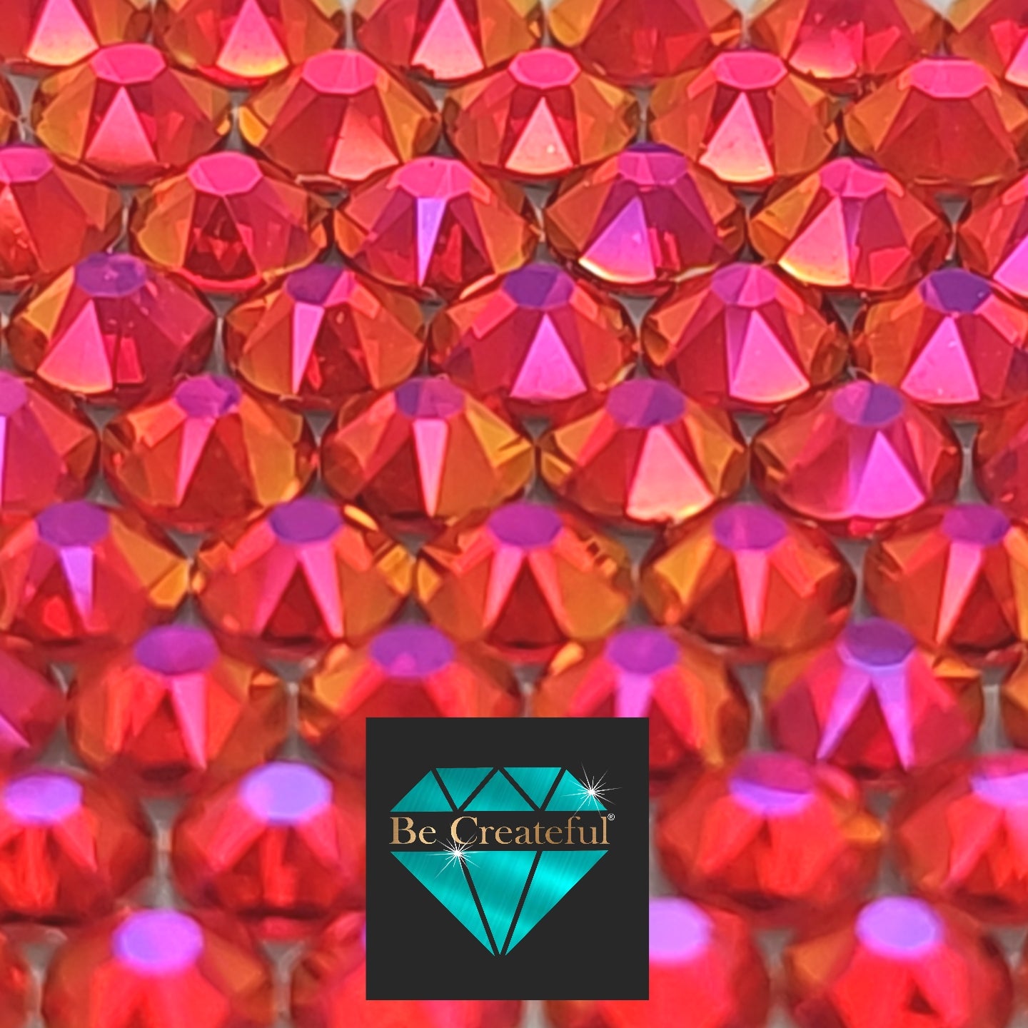 FLATBACK LUXE® Mirage Siam Foil Glass Rhinestones - 5⭐rated – Be Createful