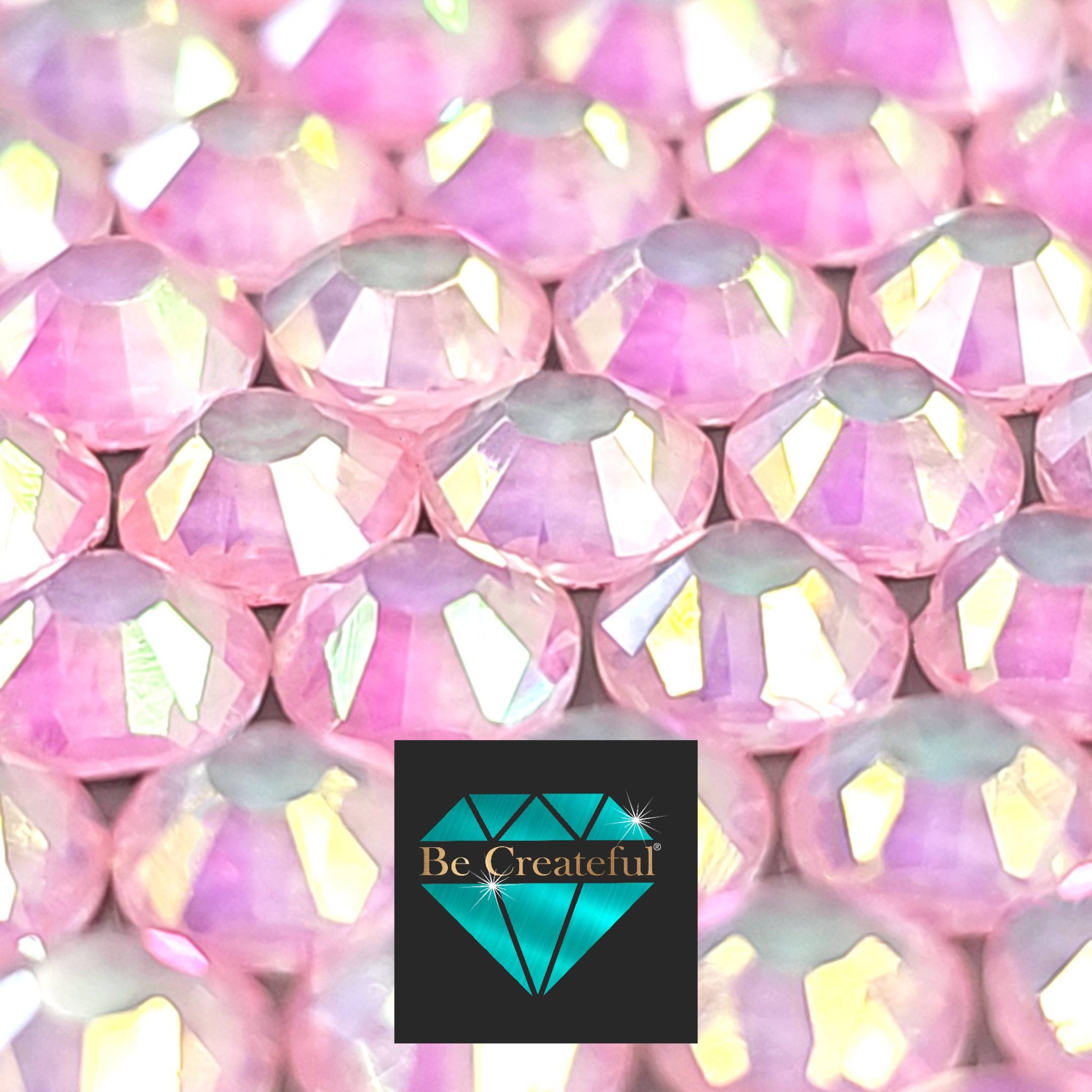 Glass Mystique Princess Pink Flatback Rhinestones - Fast Shipping – Be ...