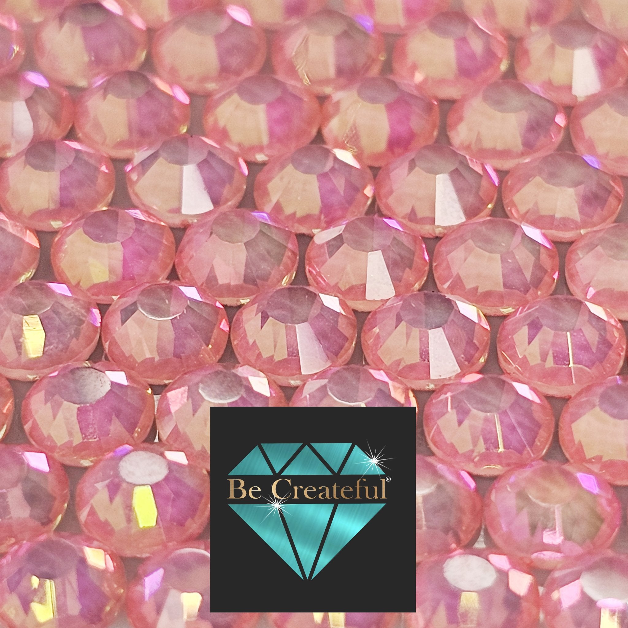 Mystique Coral Flatback Rhinestones -High Quality Glass Rhinestones ...