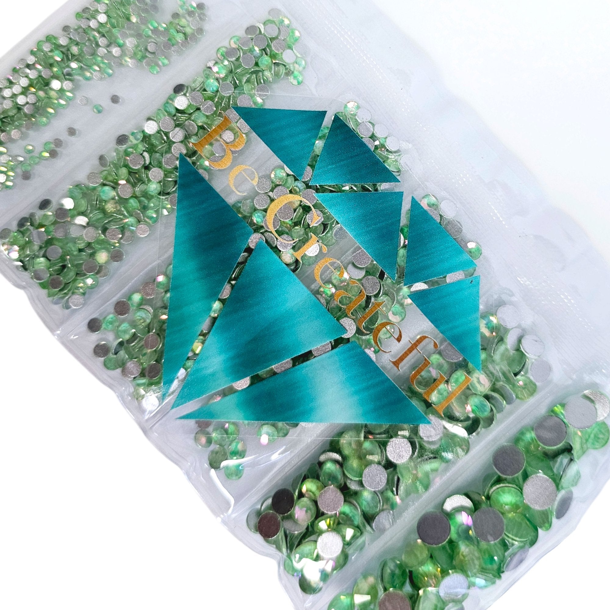 Multi-Size Mystique Mint Flatback Rhinestones - US Rhinestone Supplier ...