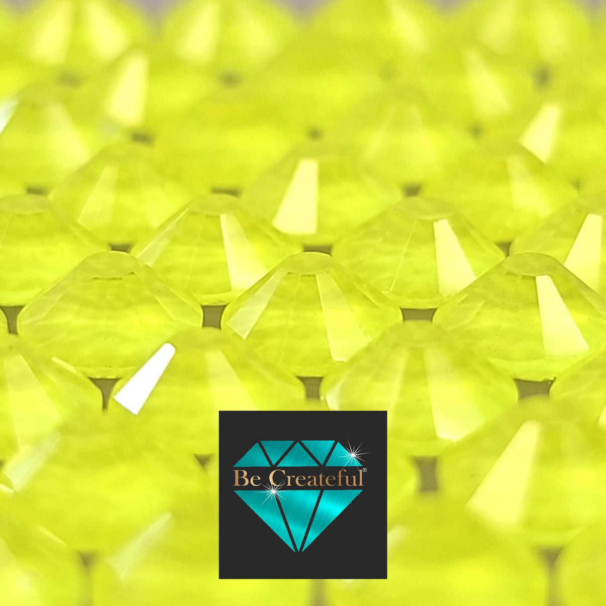 FLATBACK Neon Yellow Rhinestones - 5 ⭐ Rated rhinestone – Be Createful