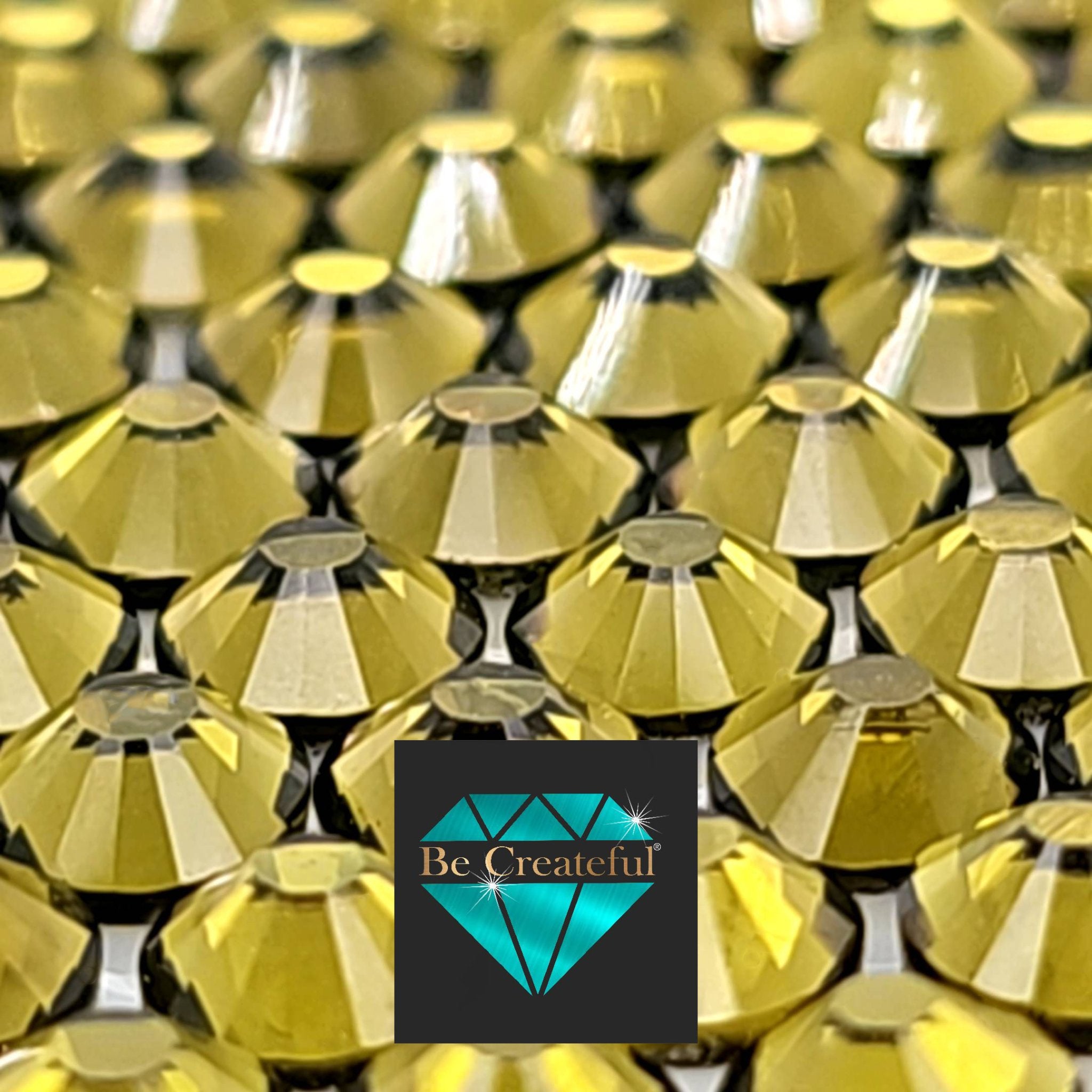 FLATBACK Olivine Army Green Rhinestones - Large Rhinestone Selection ...