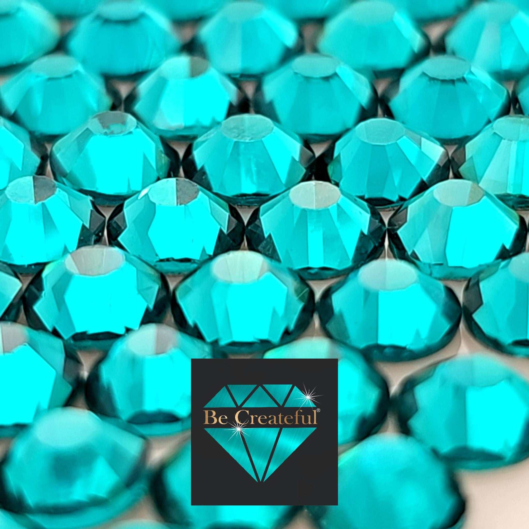 LUXE® Peacock Hotfix Glass Rhinestones - 5 ⭐ Rated – Be Createful