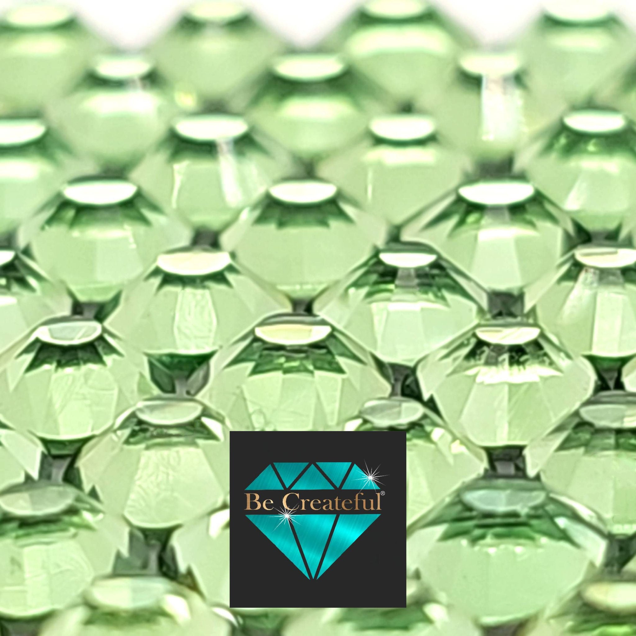 LUXE® Peridot Green Hotfix Glass Rhinestones - 5 ⭐ Rated – Be Createful