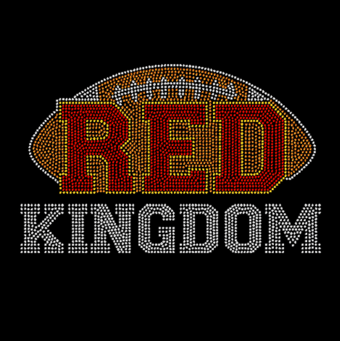 Red Kingdom Rhinestone Transfer - Fast Shipping! – Be Createful