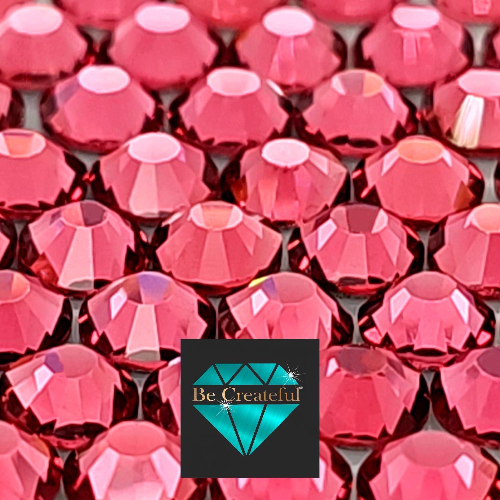 BULK Flatback Rose Pink Glass Rhinestones US Bulk Rhinestone Supplier ...