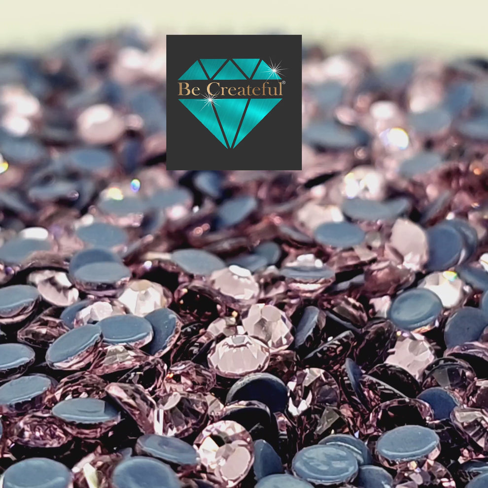 LUXE® Pink Hotfix Glass Rhinestones - 5 ⭐ Rated – Be Createful