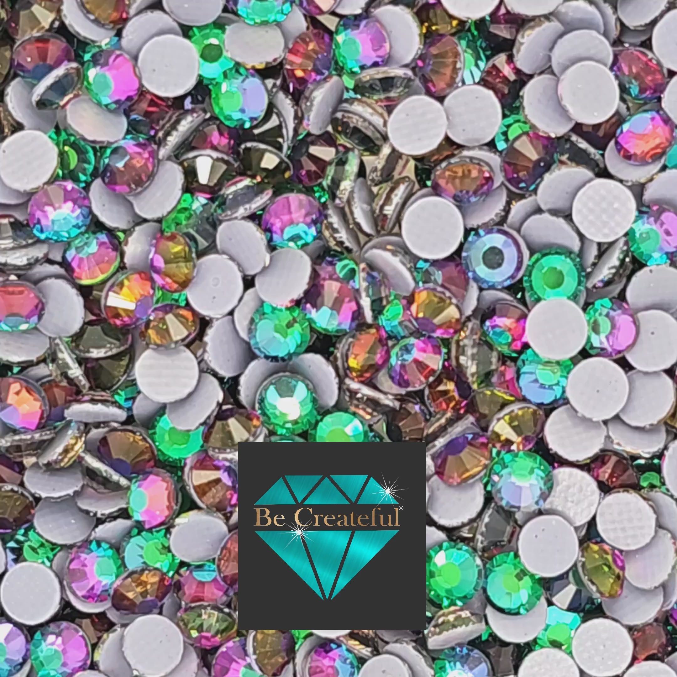 LUXE® Chameleon Emerald Green Hotfix Glass Rhinestones – Be Createful