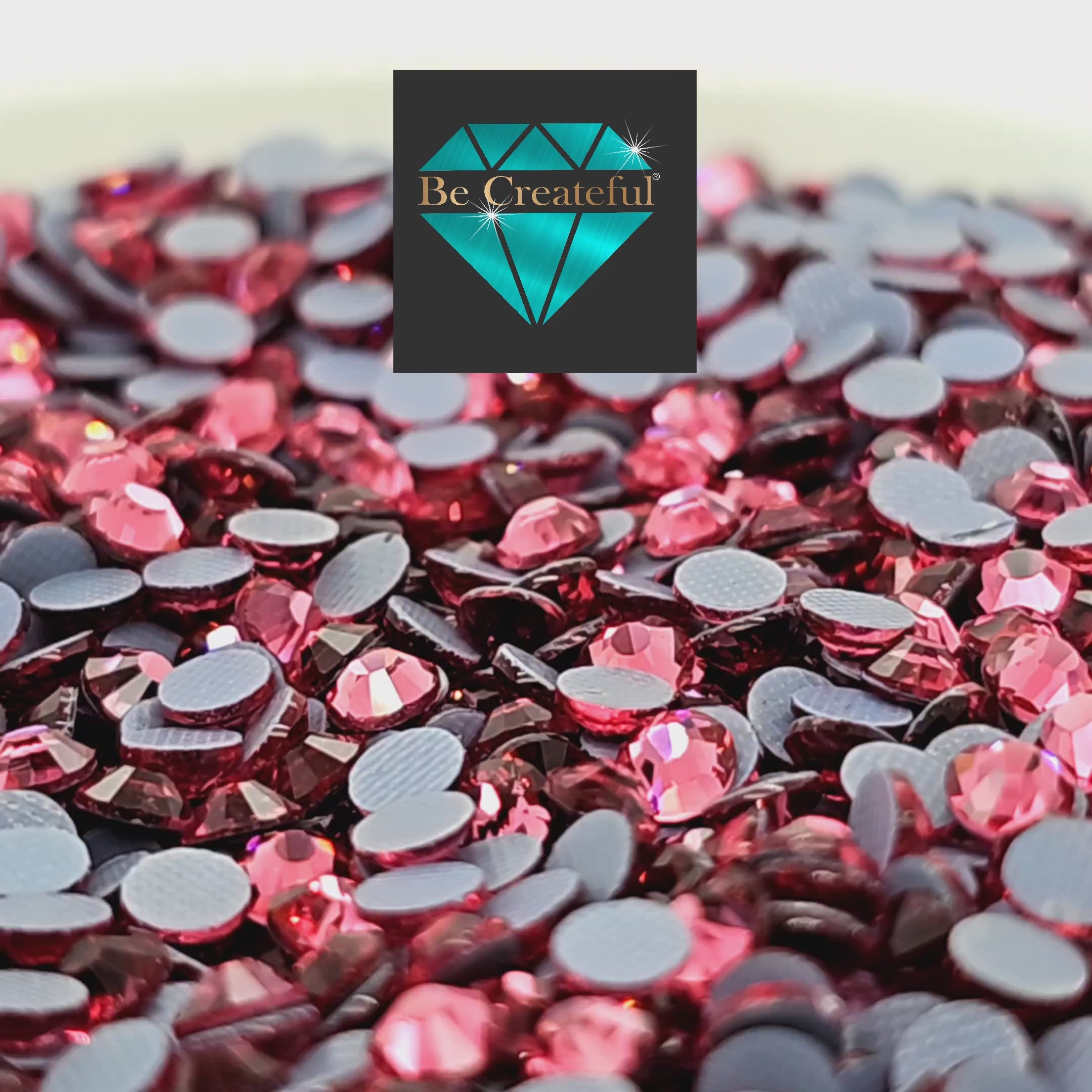 LUXE® Rose Hotfix Glass Rhinestones - 5 ⭐ Rated – Be Createful