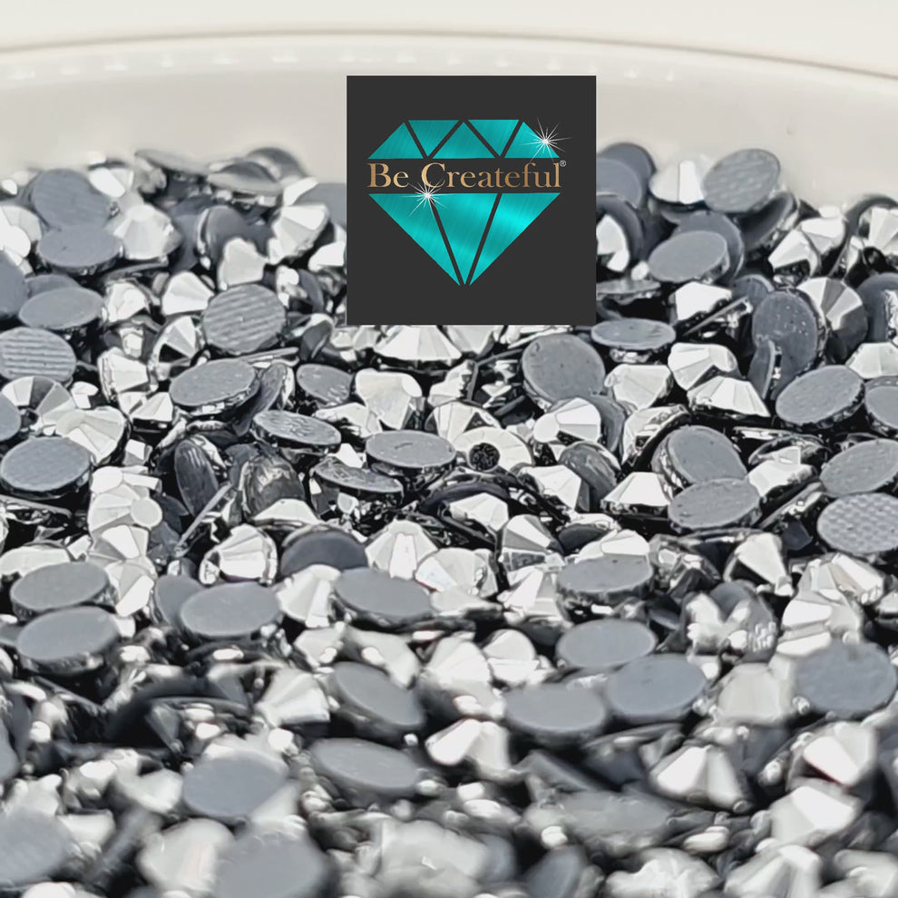 LUXE® Silver Hematite/Crystal Labrador Hotfix Rhinestones – Be Createful