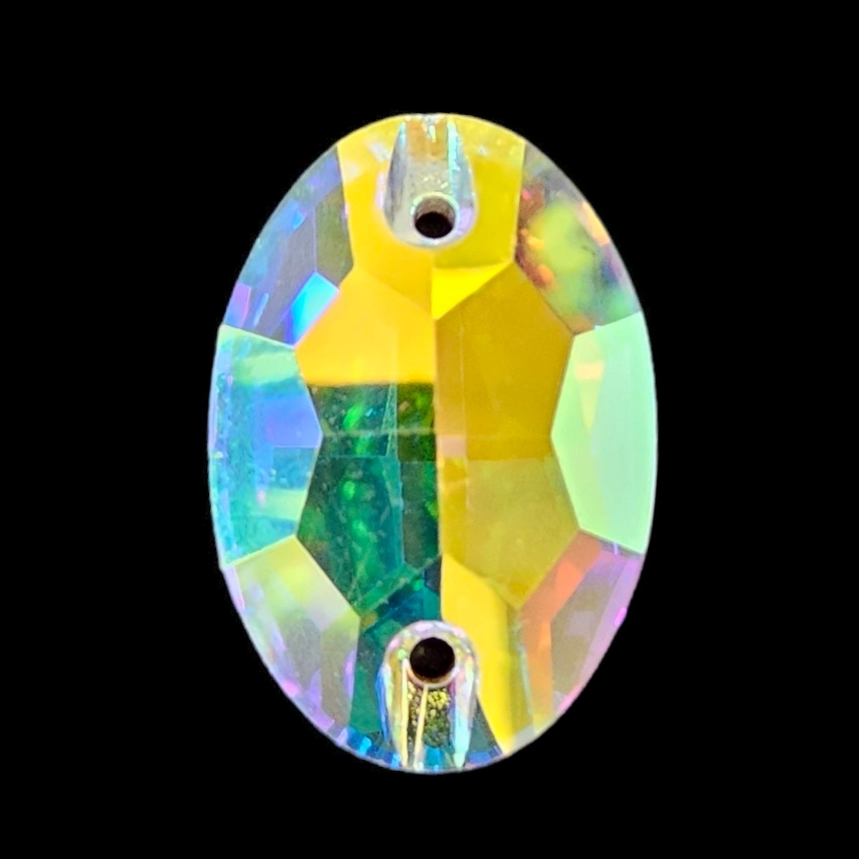 Crystal AB Oval Shaped Sew On Rhinestones - Fancy Oval Rhinestone 💎 ...