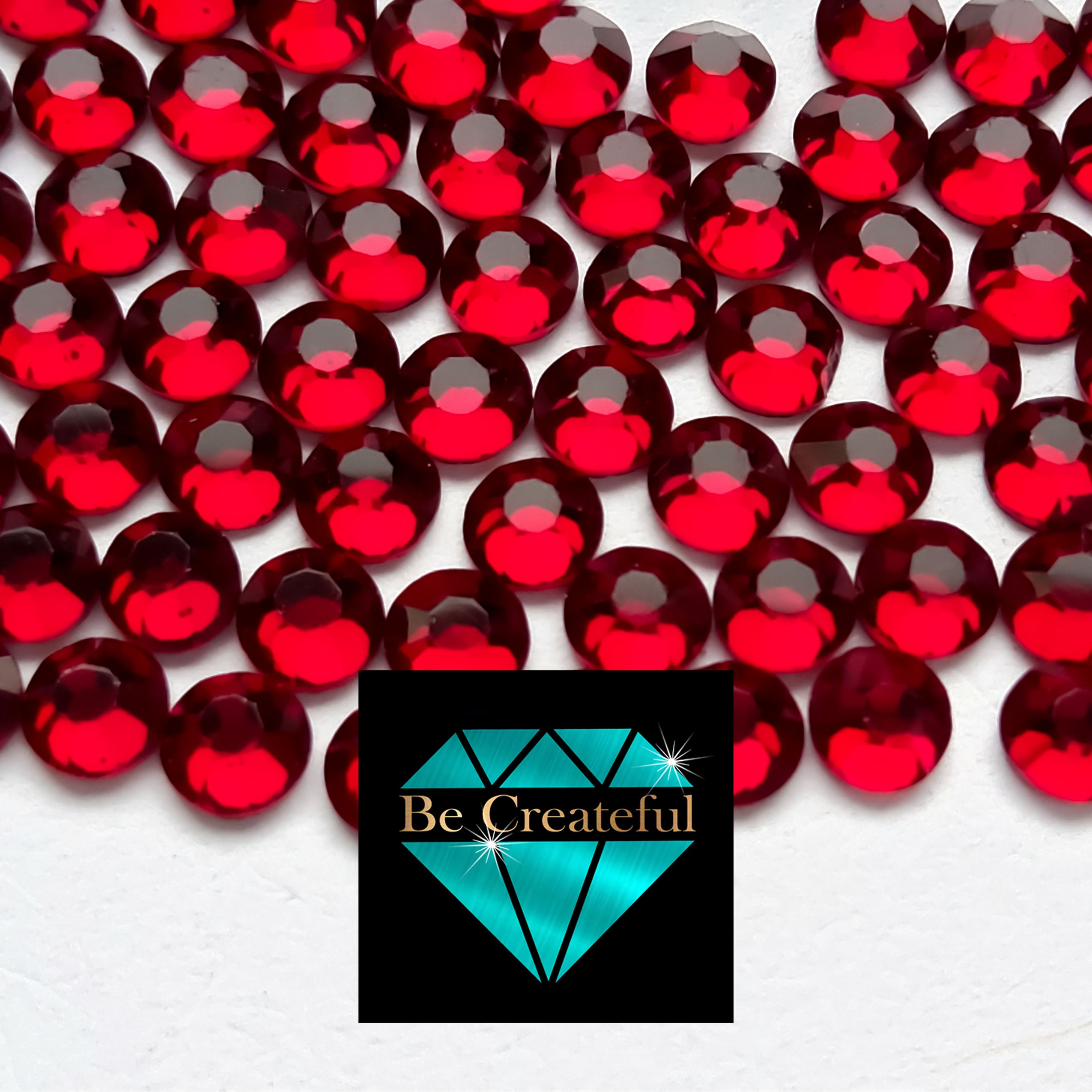 DMC Dark Siam Red Glass Bulk Hotfix Rhinestones-5-star rated – Be Createful