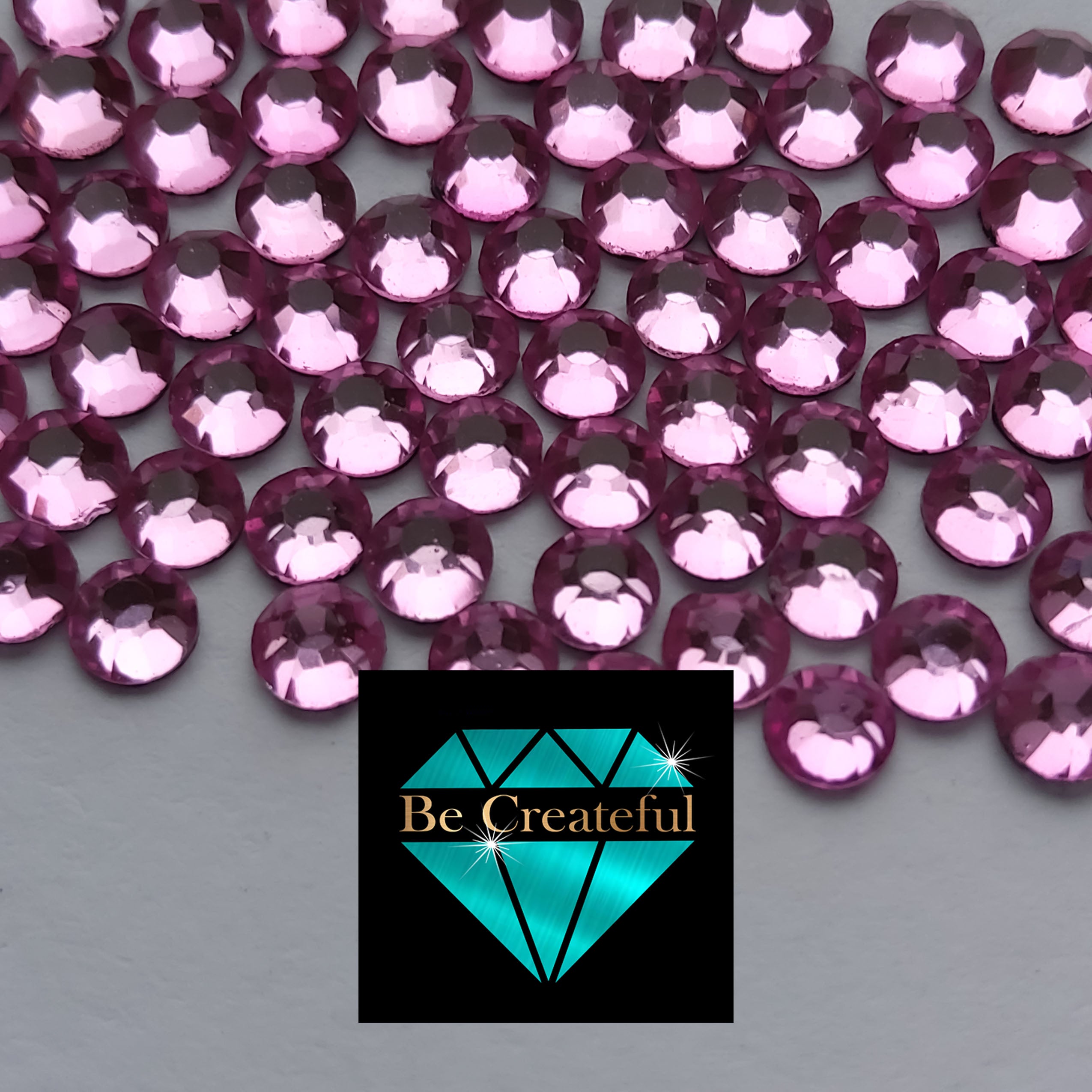 Pink Glass DMC Hotfix Rhinestones - US Rhinestone Supplier💎 – Be Createful