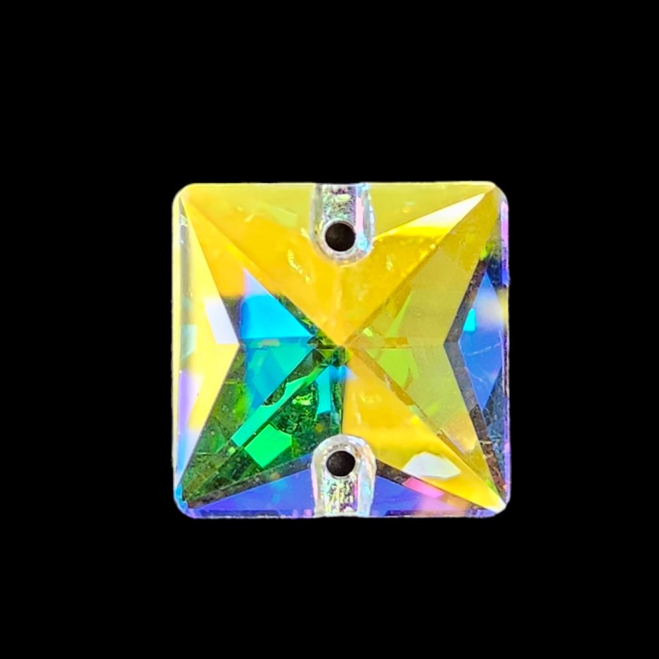LUXE Crystal AB Square Shaped Sew On Rhinestones - Fancy Stones 💎 – Be ...