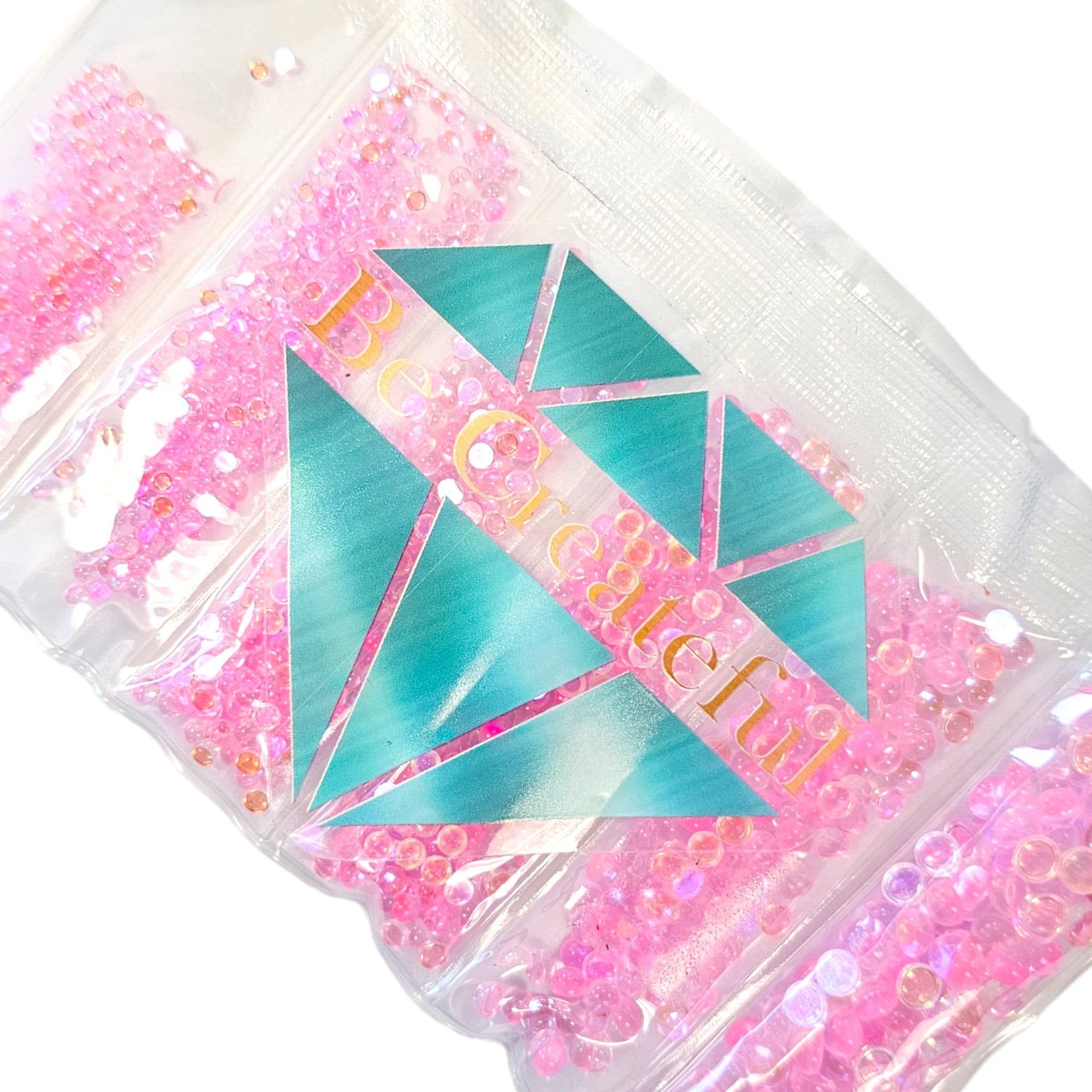 CLEARANCE Multi-Size Mermaid Tear Transparent Pink AB Flatback Rhinest ...