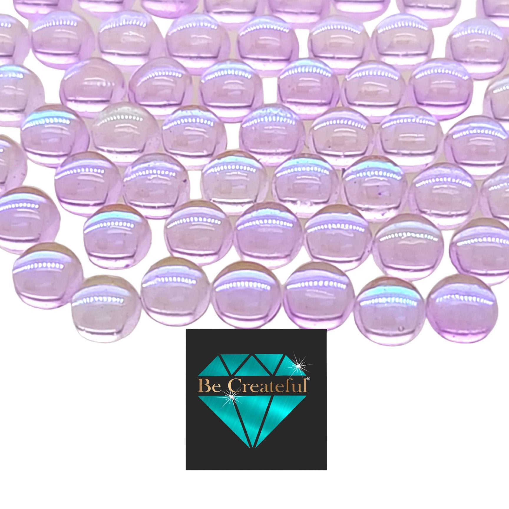 FLATBACK Mermaid Tears Light Purple AB Glass - Mermaid Tear Rhinestone ...