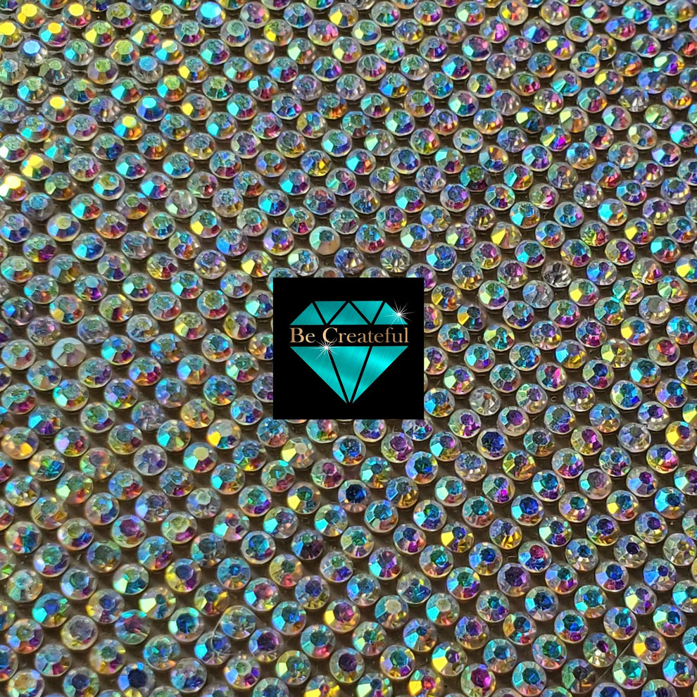 Hotfix Crystal AB Rhinestone Sheets - Crystal Hotfix Rhinestone sheet ...