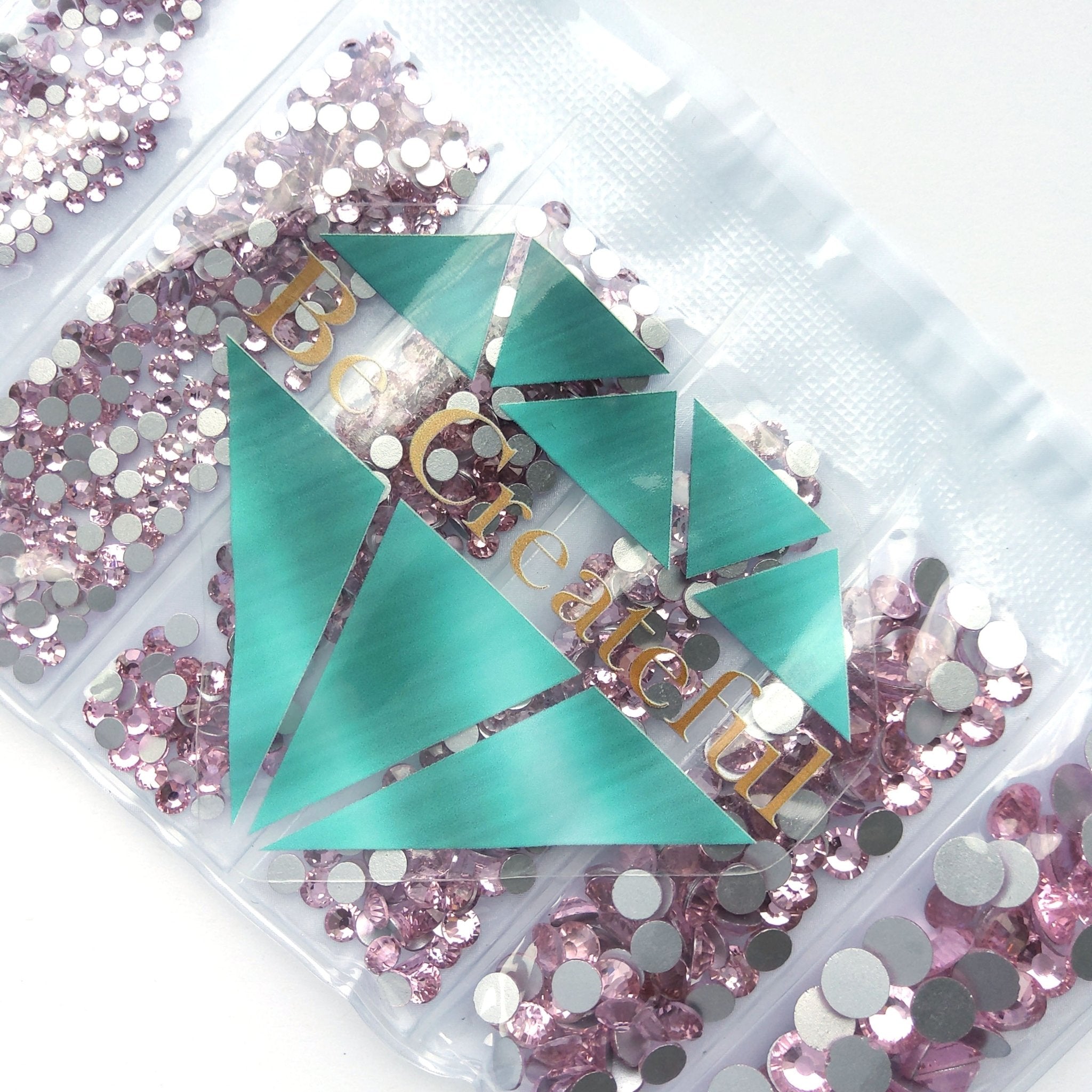 Multi-Size Pink Flatback Glass Rhinestones - Fast Shipping! – Be Createful